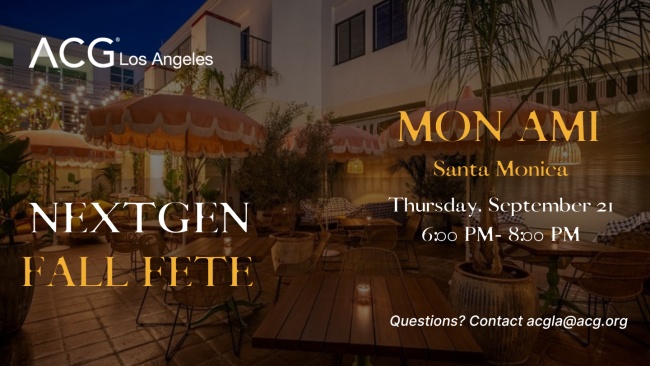 2023 NextGen Fall Fete | ACG Los Angeles